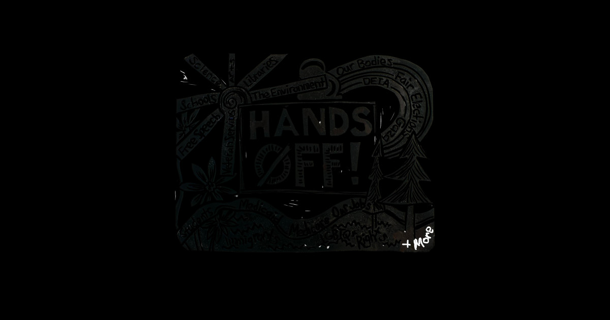 Hands Off - Hands Off - Sticker | TeePublic