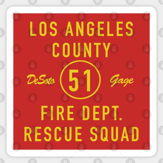 Emergency Squad 51 - Emergency - Sticker | TeePublic