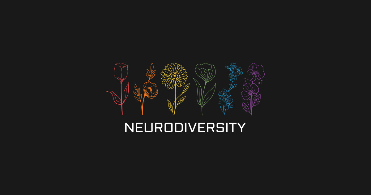 Embrace Neurodiversity Flower Tee - Neurodiversity - T-Shirt | TeePublic