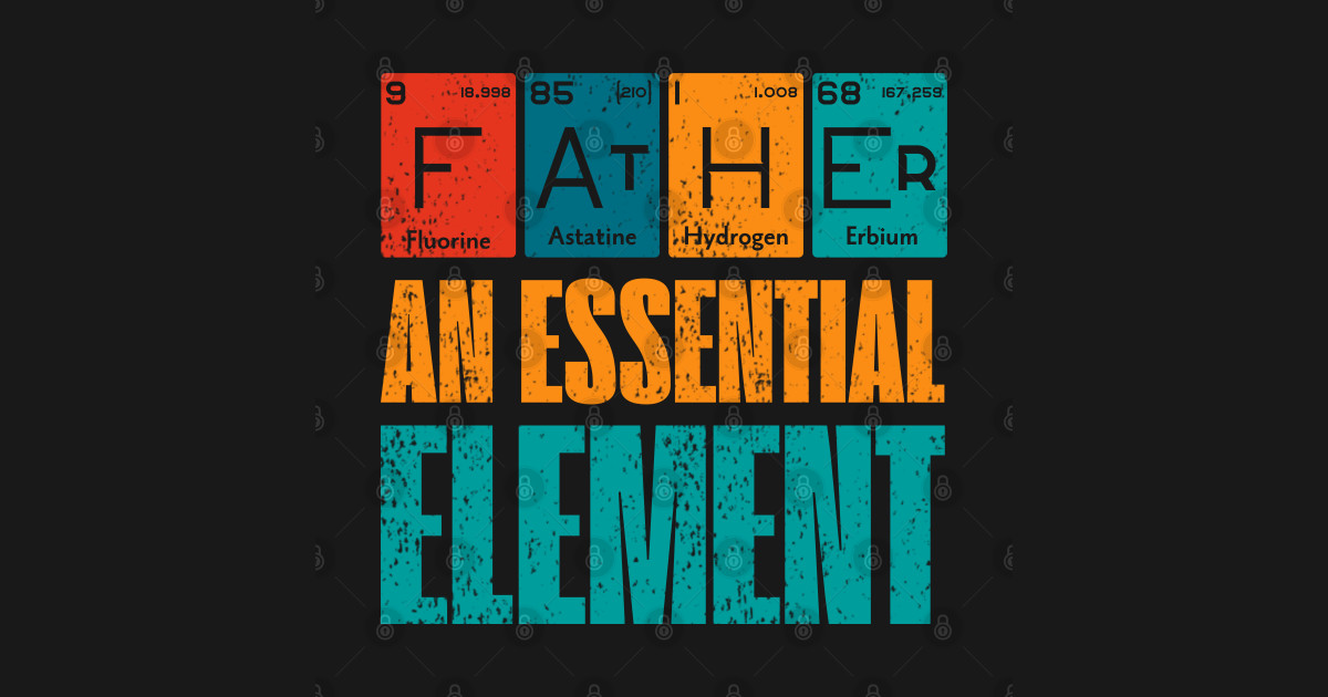 Father An Essential Element Father's day Periodic Table - Father An ...