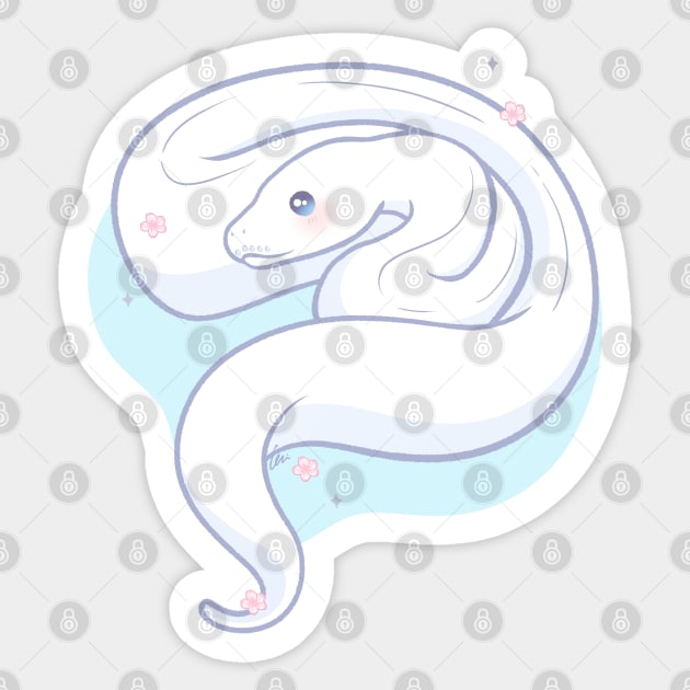 Blue-Eyed Leucistic Ball Python Original Illustration - Ball Python ...