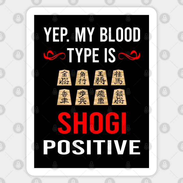 Blood Type Shogi - Shogi - Sticker | TeePublic