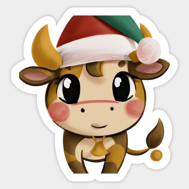 Cute Ox Drawing - Ox - Sticker | TeePublic
