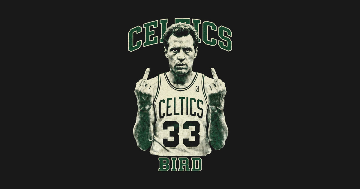 larry bird MIDDLE FINGER Retro 80s - Larry Bird - T-Shirt | TeePublic