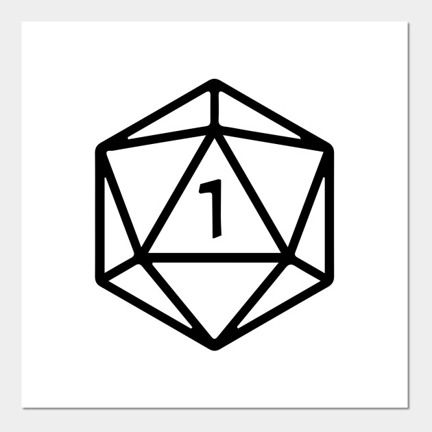 DnD - Natural 1 D20 - Dnd - Posters and Art Prints | TeePublic
