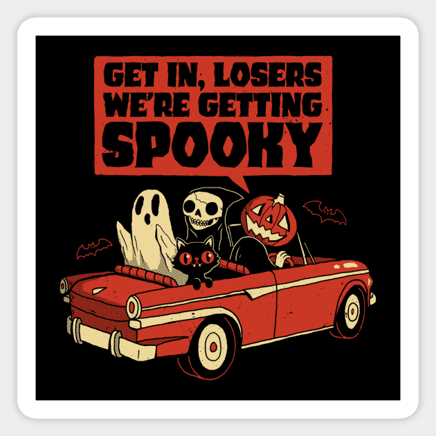 Road Trip: Getting Spooky - Halloween - Halloween - Sticker | TeePublic