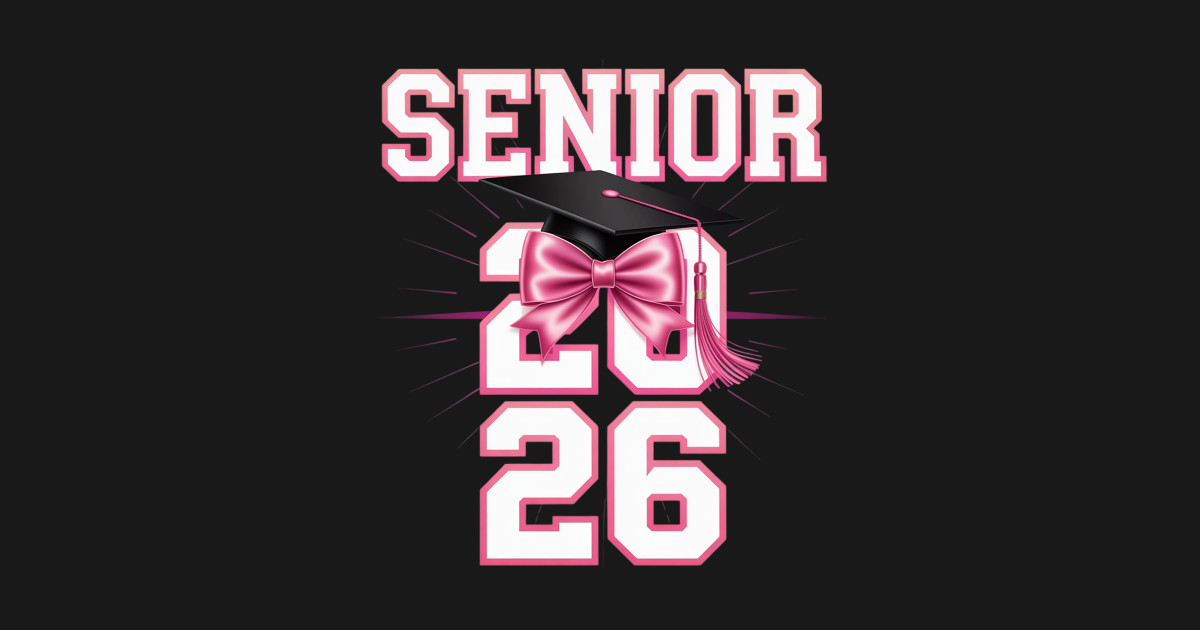 Senior Class of 2026 Graduation Arched Pink Letters - Senior Class Of ...