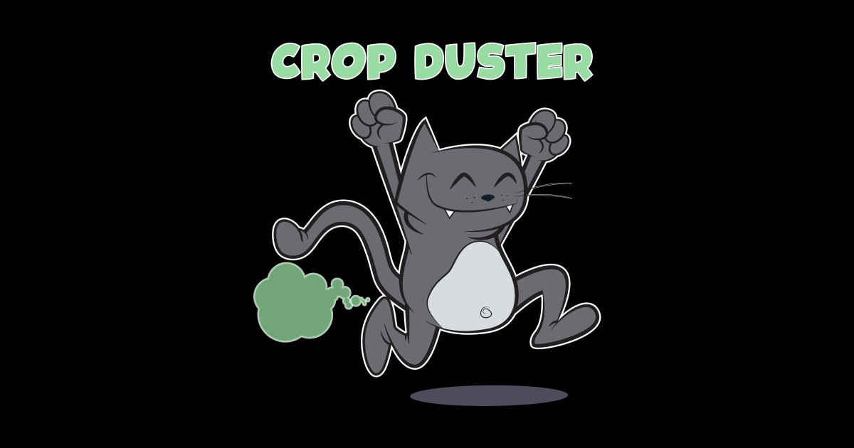 dark grey farting cat - Dark Grey Farting Cat - Sticker | TeePublic