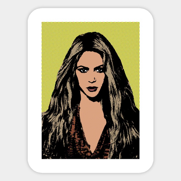 Shakira style pop art - Shakira - Sticker | TeePublic