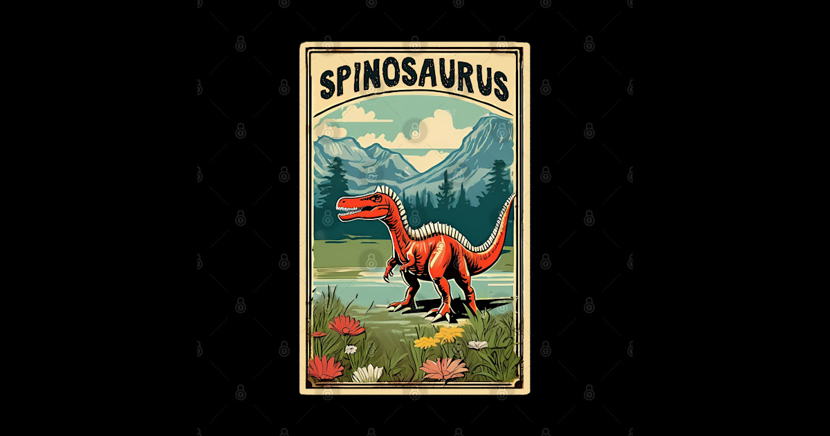 The Great Spinosaurus Dinosaur - Spinosaurus - Posters and Art Prints ...