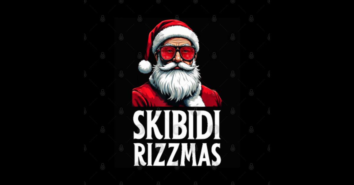 Skibidi Rizzmas - Skibidi Rizzmas - Sticker | TeePublic