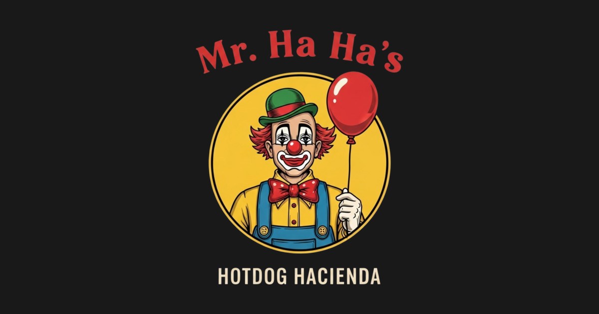 Mr. Ha Ha's HOTDOG HACIENDA - Fun Clown with a Red Balloon - Mr Ha Has Hotdog Hacienda Fun Clown ...