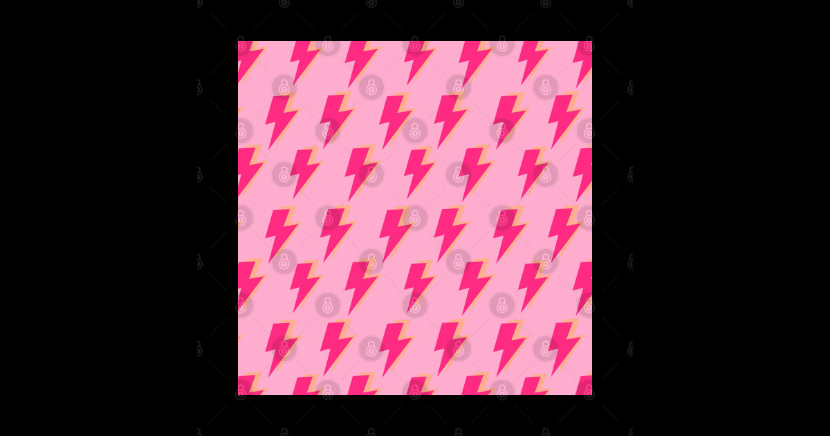 Neon Pink Lightning Pattern - Neon Pink Preppy Lightning Pattern ...