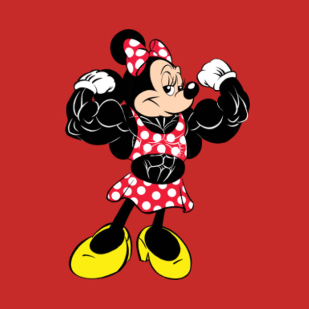 Muscle Minnie - Minnie Mouse - Hoodie | TeePublic