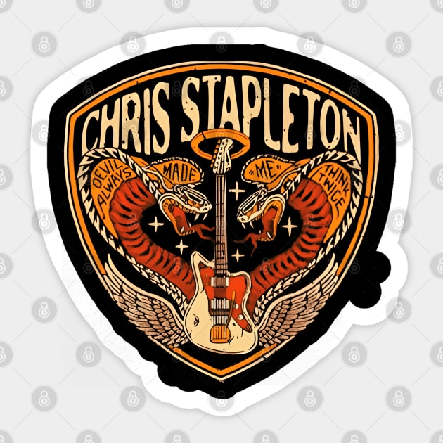 Chris Stapleton Vintage - Outlaw - Sticker | TeePublic