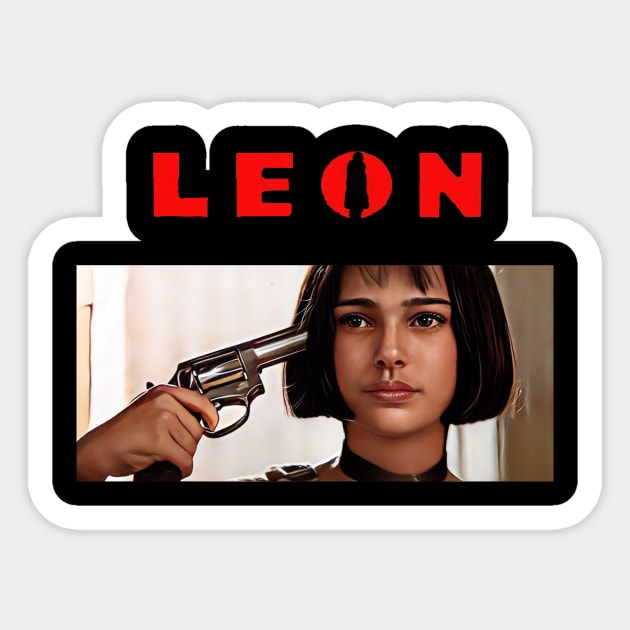 Leon Art Retro 90's Movie - Leon - Sticker | TeePublic