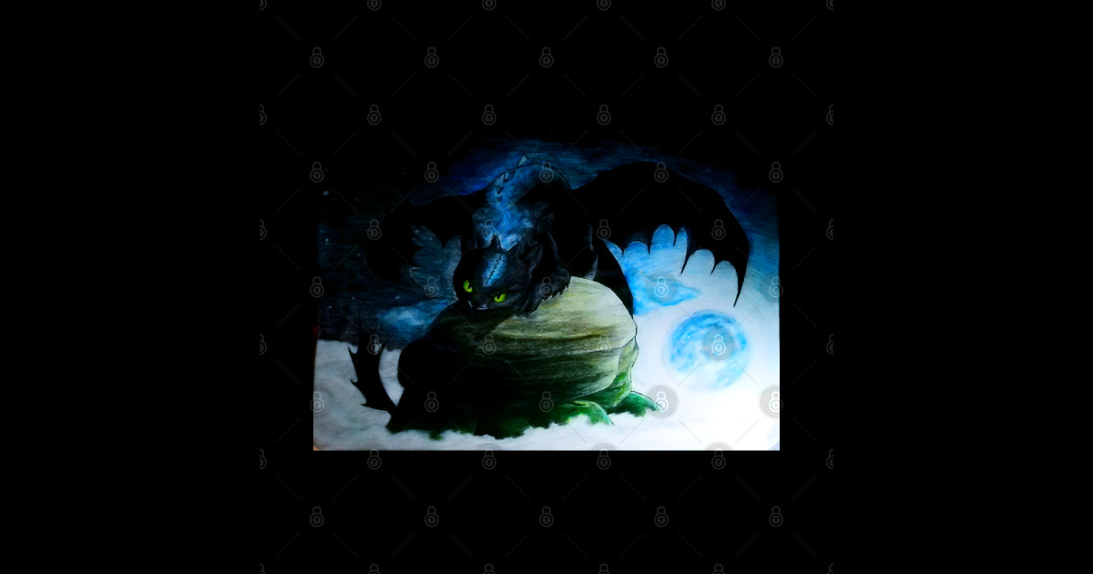 Toothless the Alpha Night Fury - Toothless - Sticker | TeePublic