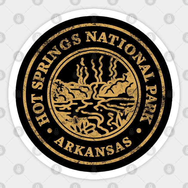 Hot Springs National Park - Hot Springs - Sticker | TeePublic