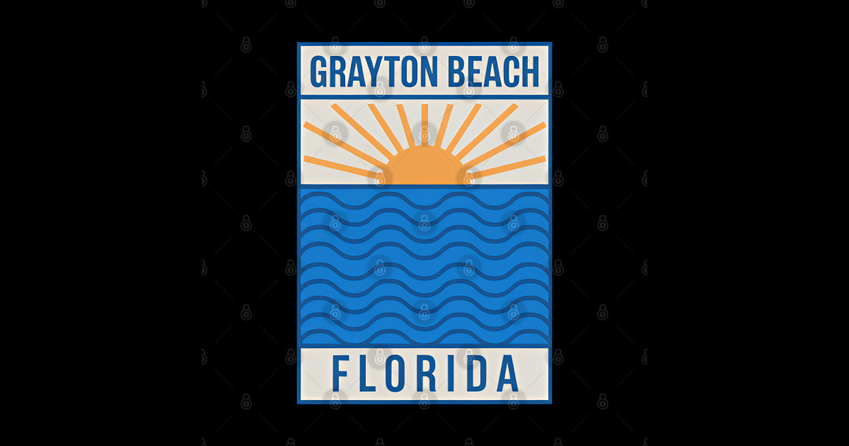 Grayton Beach Florida - Beach Sign - Grayton Beach Florida - Sticker ...