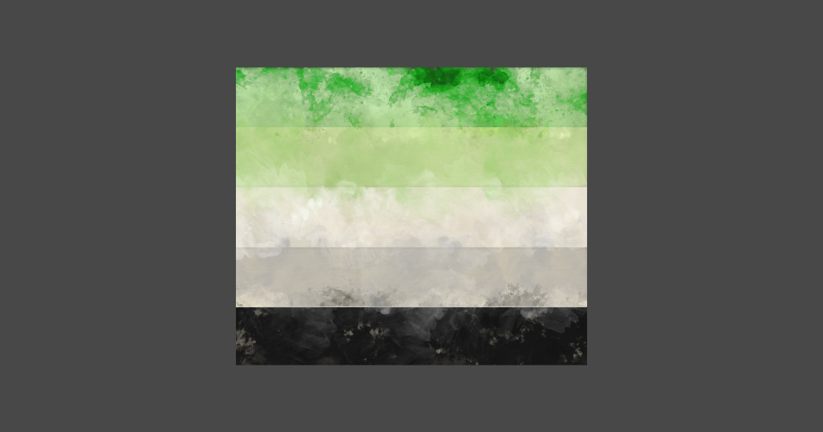 Aro Pride Flag - Water color - Aromantic - Posters and Art Prints ...