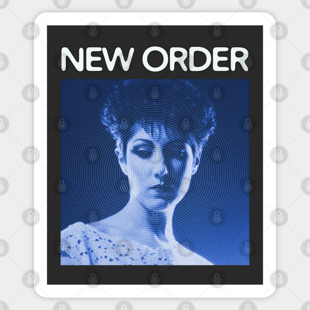 80's New Order Retro Blue - New Order - Sticker | TeePublic