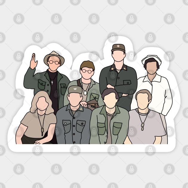 m*a*s*h - Mash Tv Show - Sticker | TeePublic