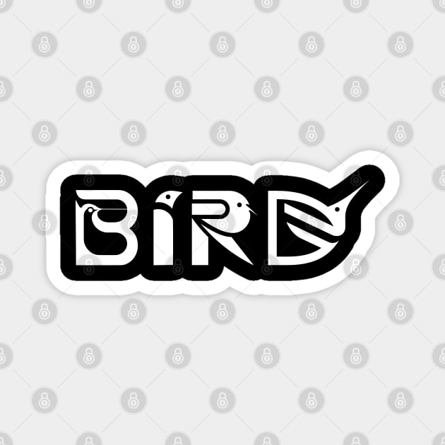 Bird Word Art: Wings of Letters - Bird Lover - Magnet | TeePublic