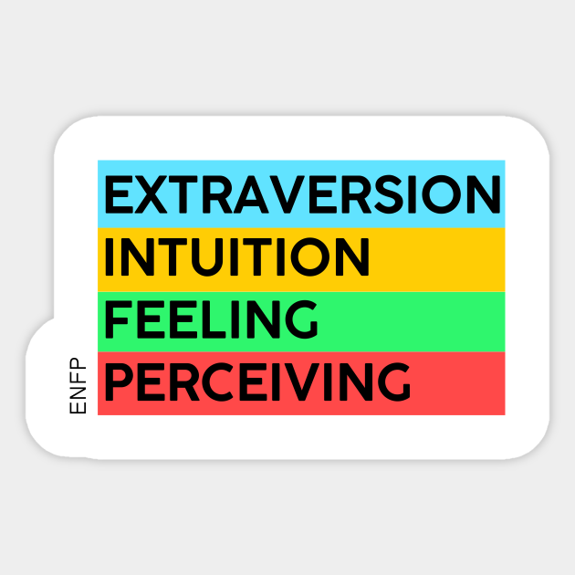ENFP - MBTI type 16 personalities - Mbti - Sticker | TeePublic