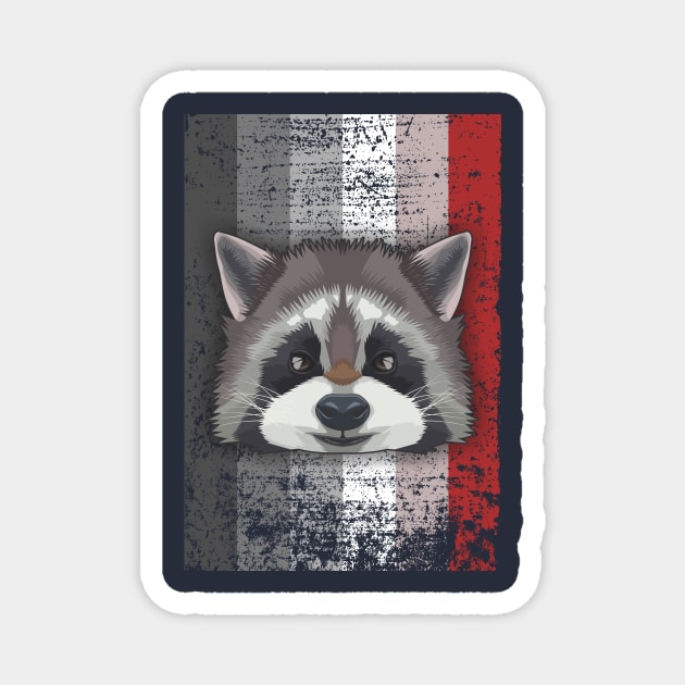 Rabies Pride Flag With Raccoon - Rabies - Magnet | TeePublic