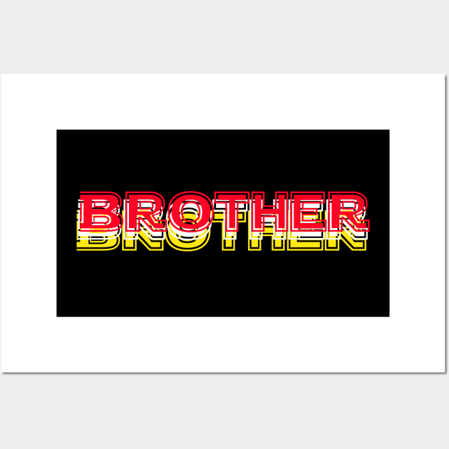 Cool neon retro brother - Retro Brother - Posters and Art Prints ...