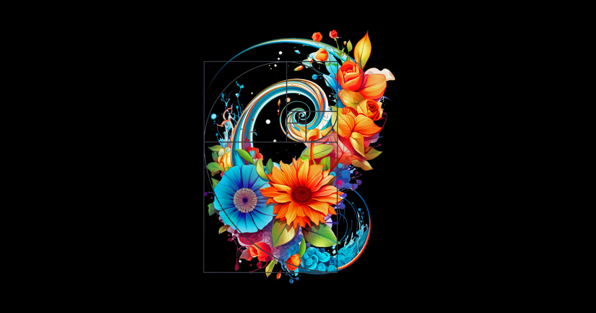 Fibonacci Sequence Fibonacci Floral Fibonacci Spiral Golden Ratio - Fibonacci Sequence - Posters ...
