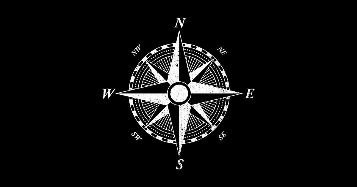 Old Compass design. - Travel - Sticker | TeePublic