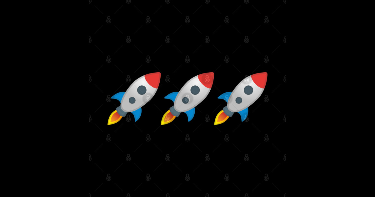 Rocket Emoji - Rocket Emoji - Sticker | TeePublic