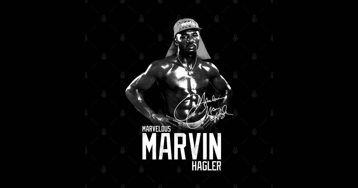 Marvelous Marvin Hagler Boxing Legend Signature Vintage Retro 80s 90s ...