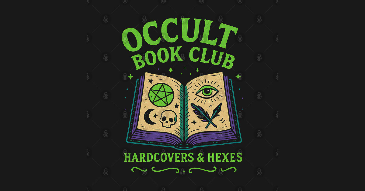 Occult Book Club Hardcovers And Hexes Parody - Occult - T-Shirt | TeePublic