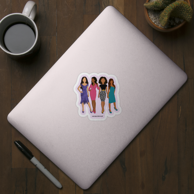 Girl Friends - version A - Girlfriends - Sticker | TeePublic