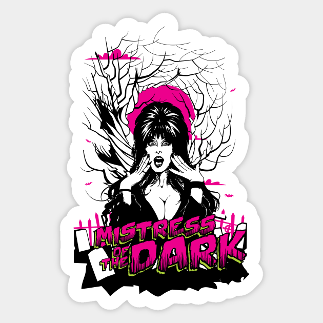 Mistress of the Dark - Elvira - Sticker | TeePublic