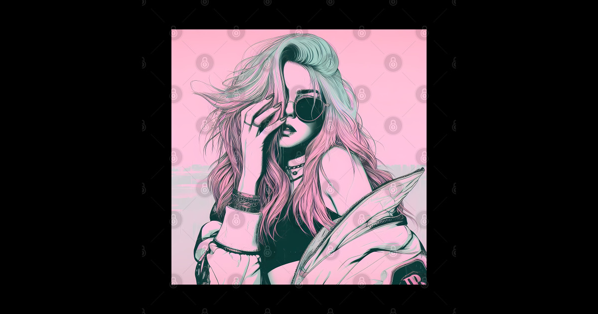 Edgy Pastel Aesthetic - Edgy Pastel Aesthetic - Sticker | TeePublic