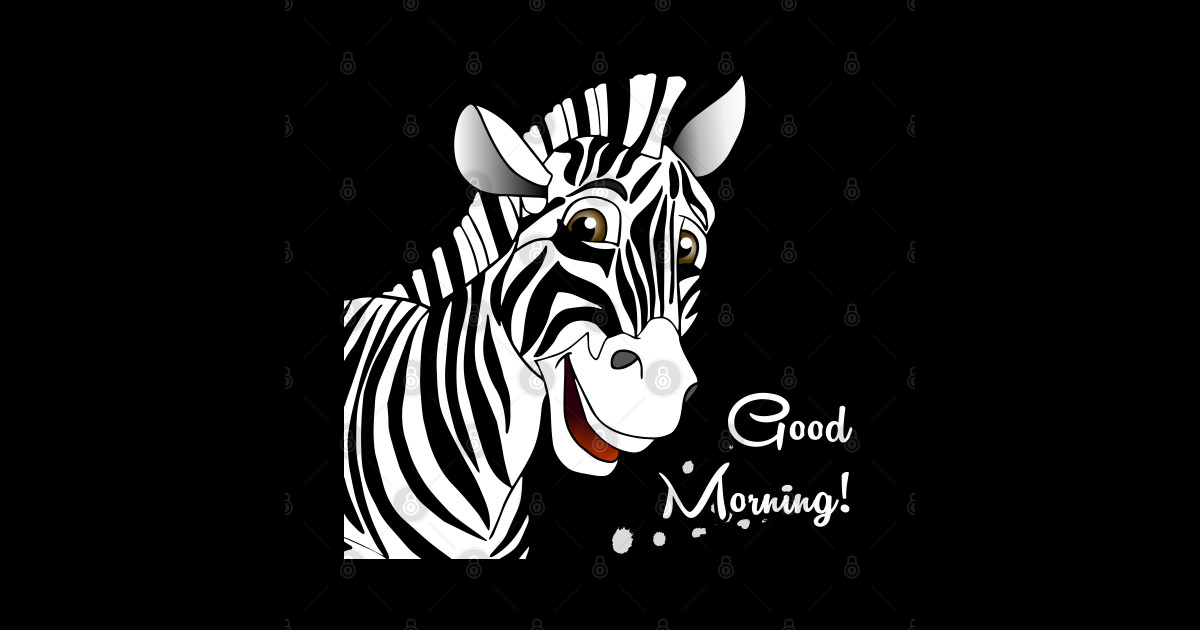 Good Morning! Cute Zebra Illustration - Good Morning Zebra Illustration ...