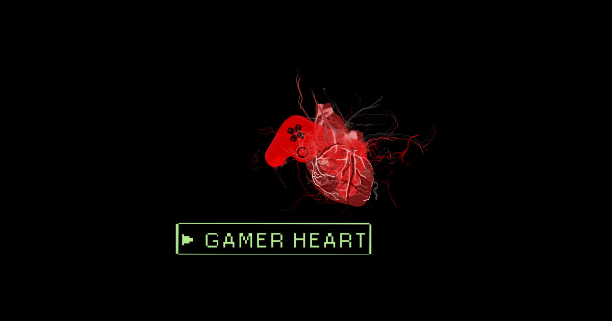 Gamer heart - Ps2 - Sticker | TeePublic