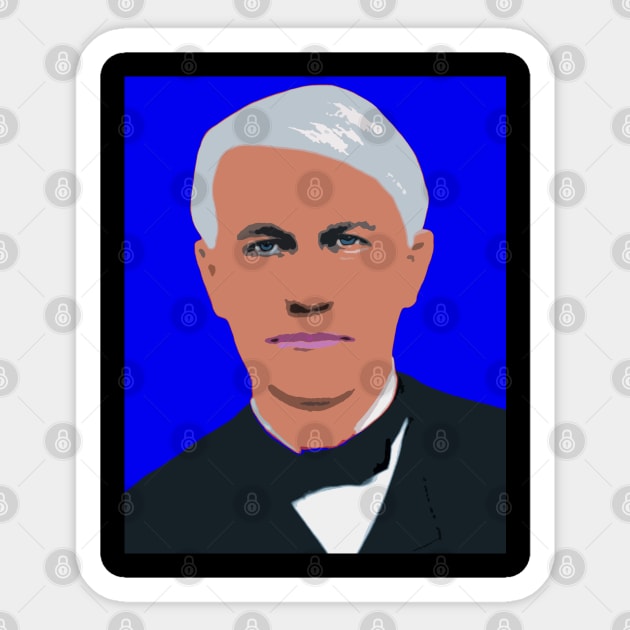 thomas edison - Thomas Edison - Sticker | TeePublic