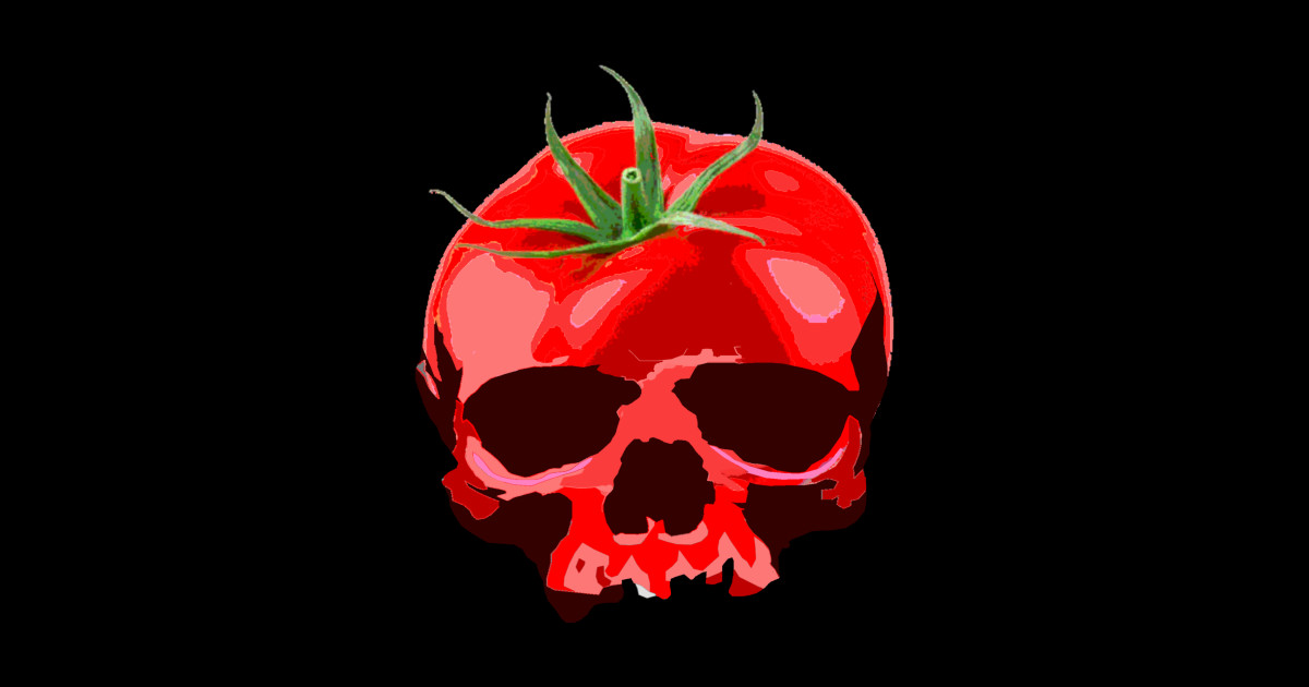 Tomato Skull - Skull - Sticker | TeePublic