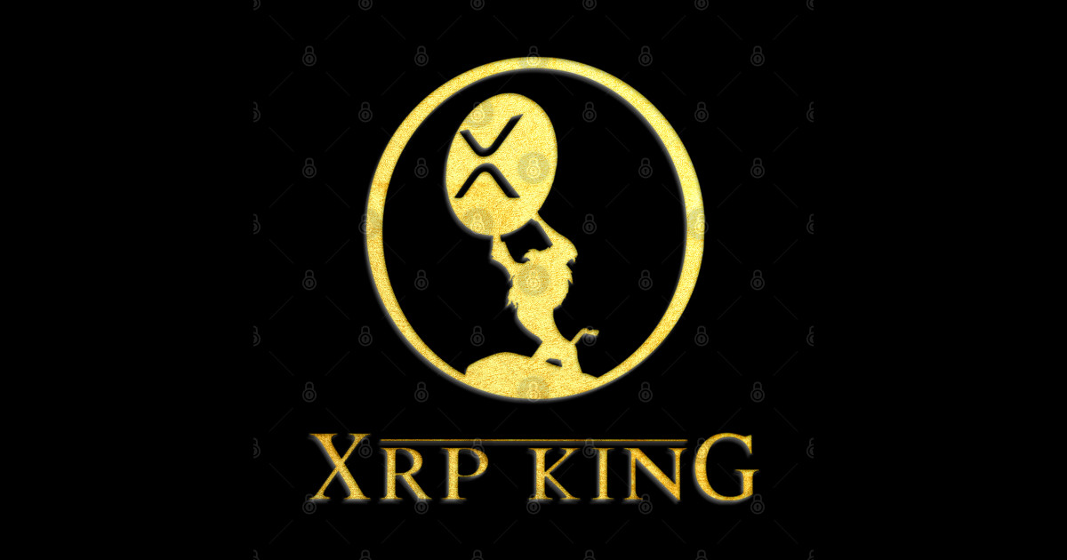 Crypto King - Xrp - Sticker | TeePublic