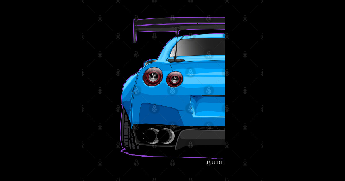Gt-R R35 - Frame - Gt R R35 Frame - Sticker | TeePublic