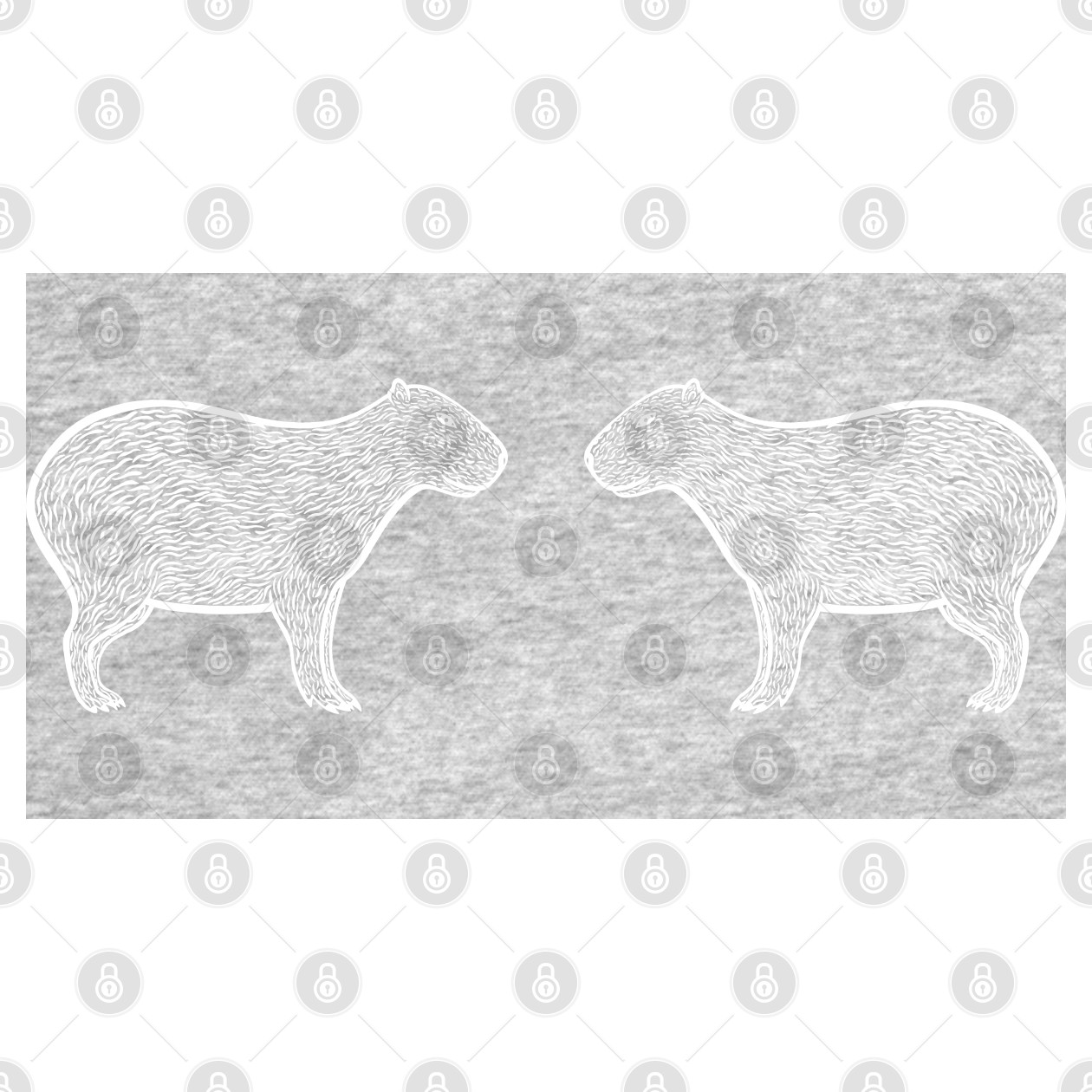 Capybaras in Love - cute capybara design - dark colors - Capybara ...