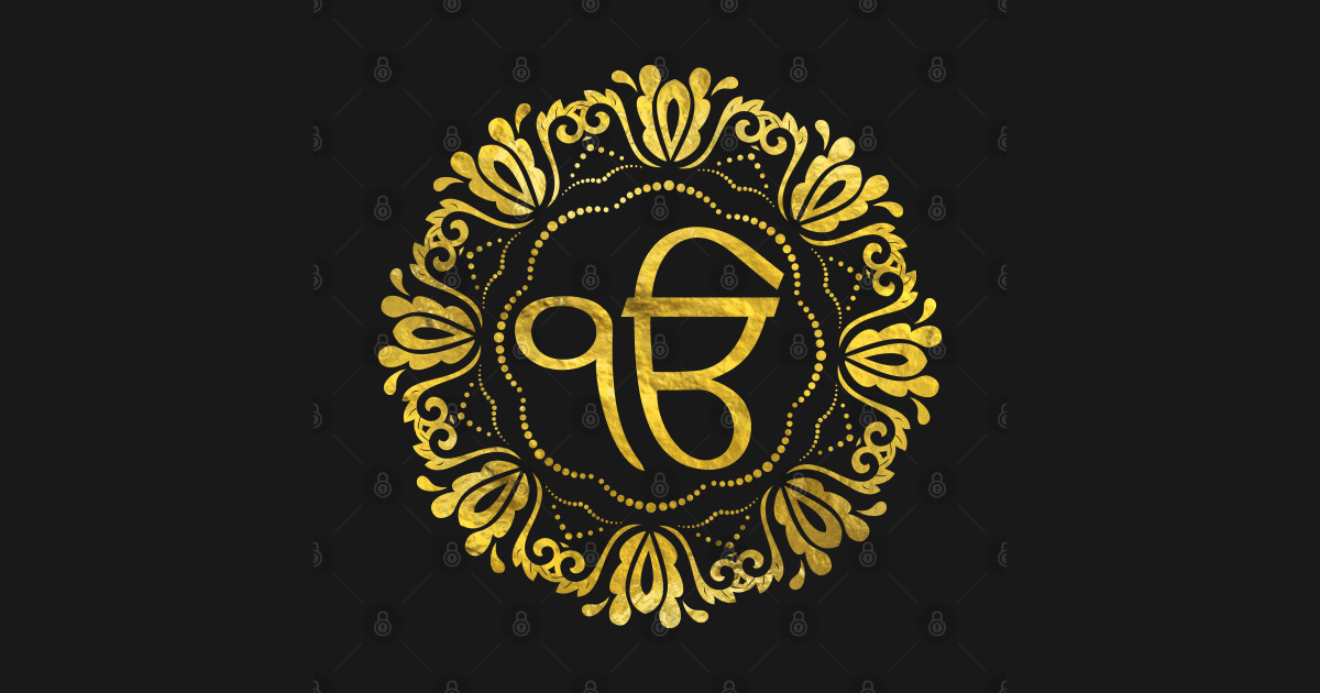Decorative gold Ek Onkar / Ik Onkar symbol - Ek Onkar - T-Shirt | TeePublic Decorative gold Ek Onkar / Ik Onkar symbol - Ek Onkar - T-Shirt | TeePublic