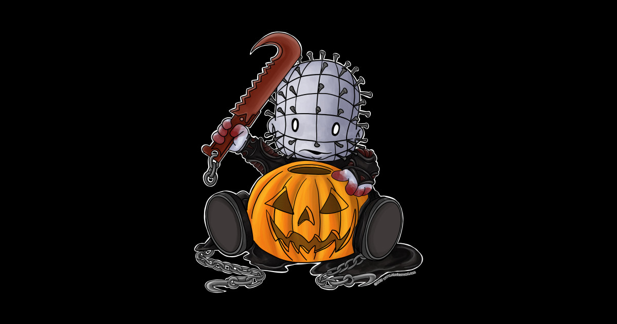 Pinhead Halloween Chibi Shirt - Pinhead - Sticker | TeePublic