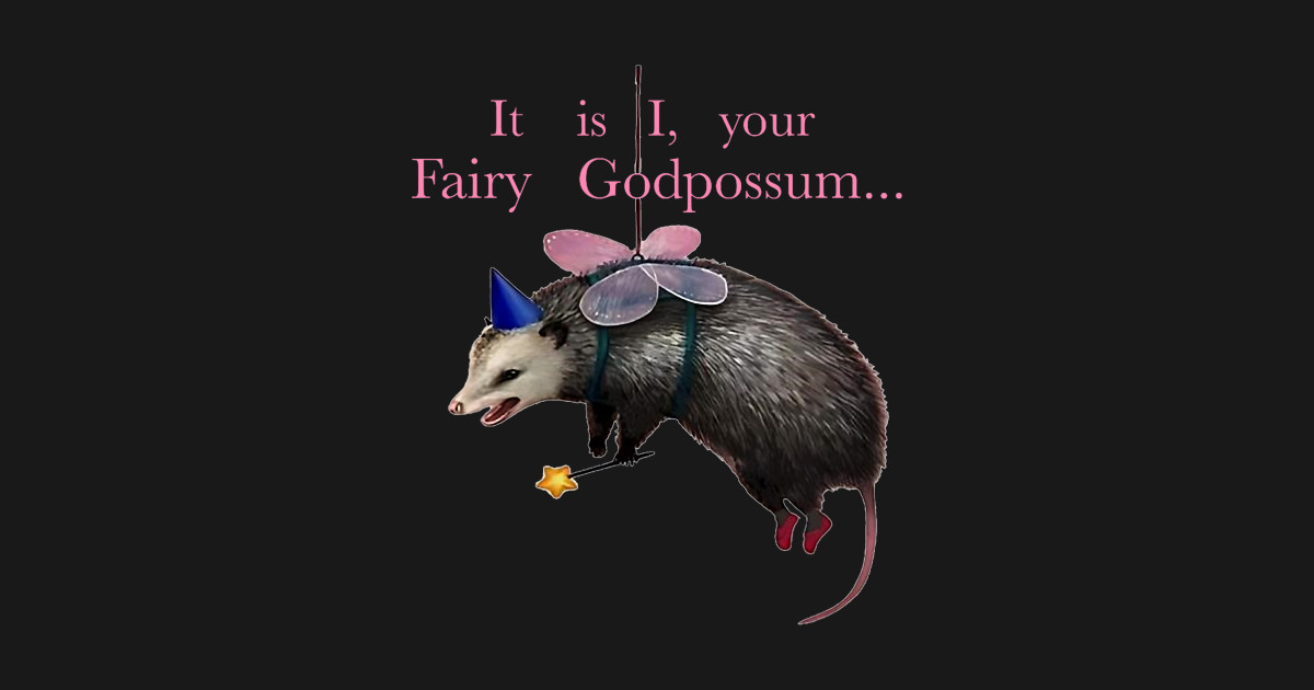It Is I Your Fairy God Possum Funny Opossum Meme - It Is I Your Fairy ...