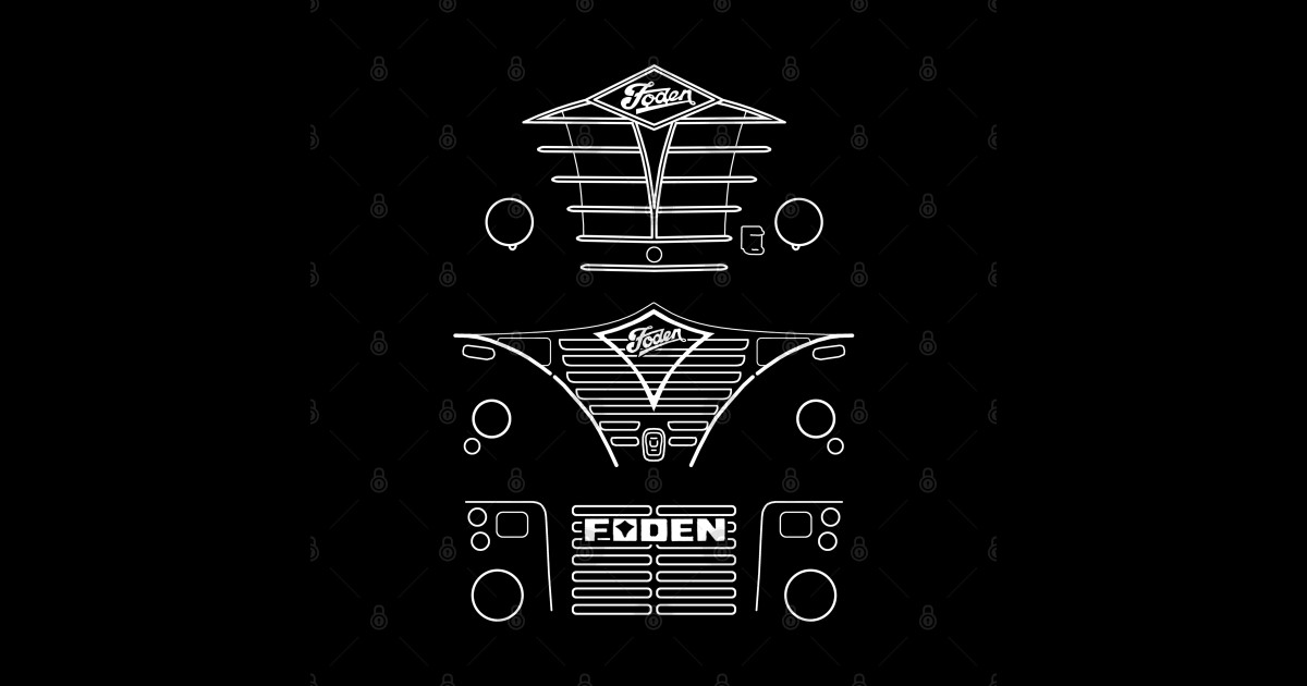 Foden S-series classic British wagons evolution white outlines - Foden ...