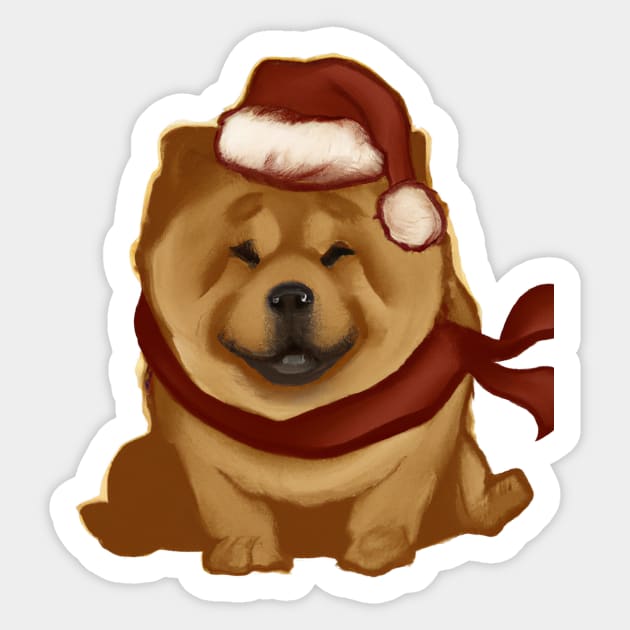 Cute Chow Chow Drawing - Chow Chow - Sticker | TeePublic